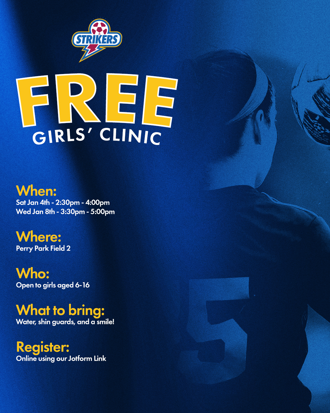 Brisbane Strikers Free Girls' Football Clinic - Brisbane Strikers